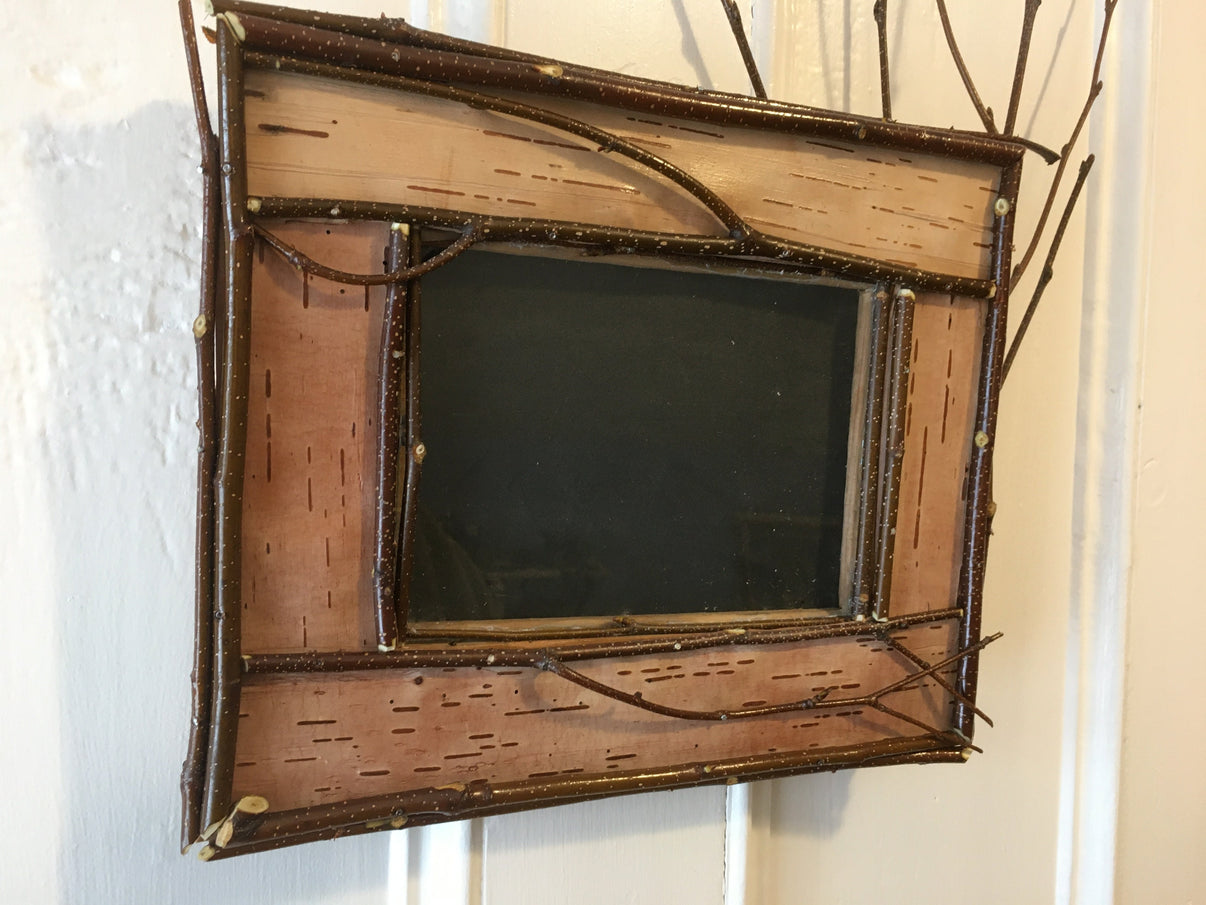 Adirondack picture frame, rustic decor, cabin decor, cottage decor one ...
